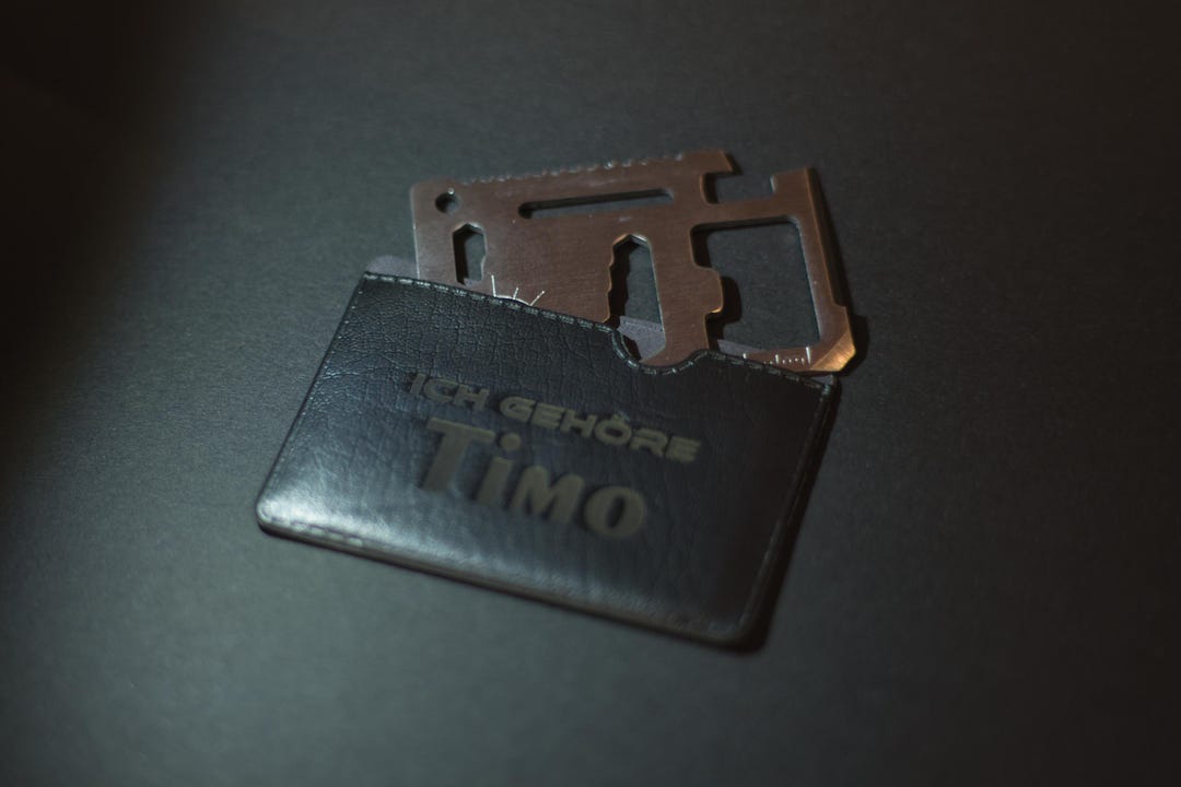 Personalized Stainless Steel Multi-tool: Engraved Credit Card Survival ...