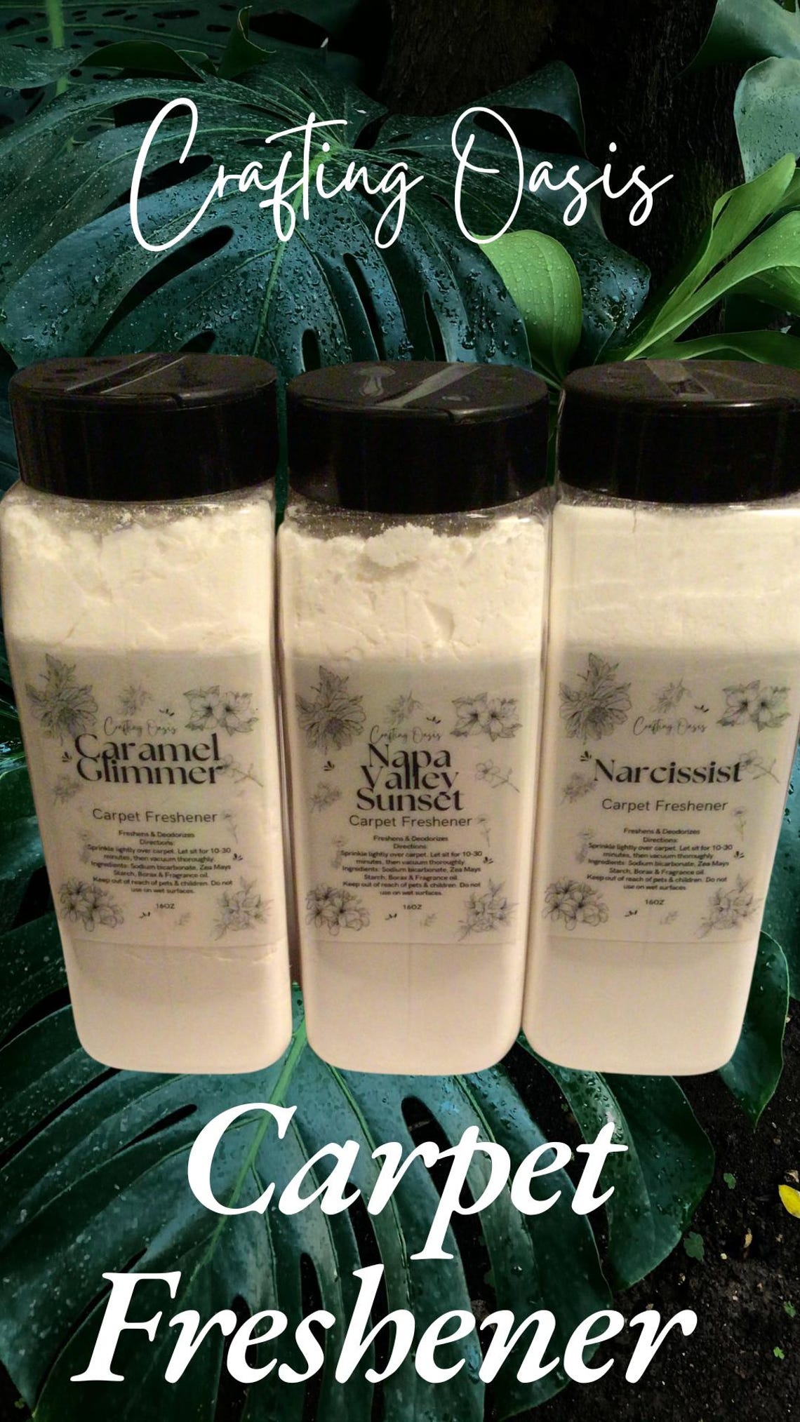 Carpet Freshener Powder | 16oz Shaker | Natural Odor Buster & Freshener ...