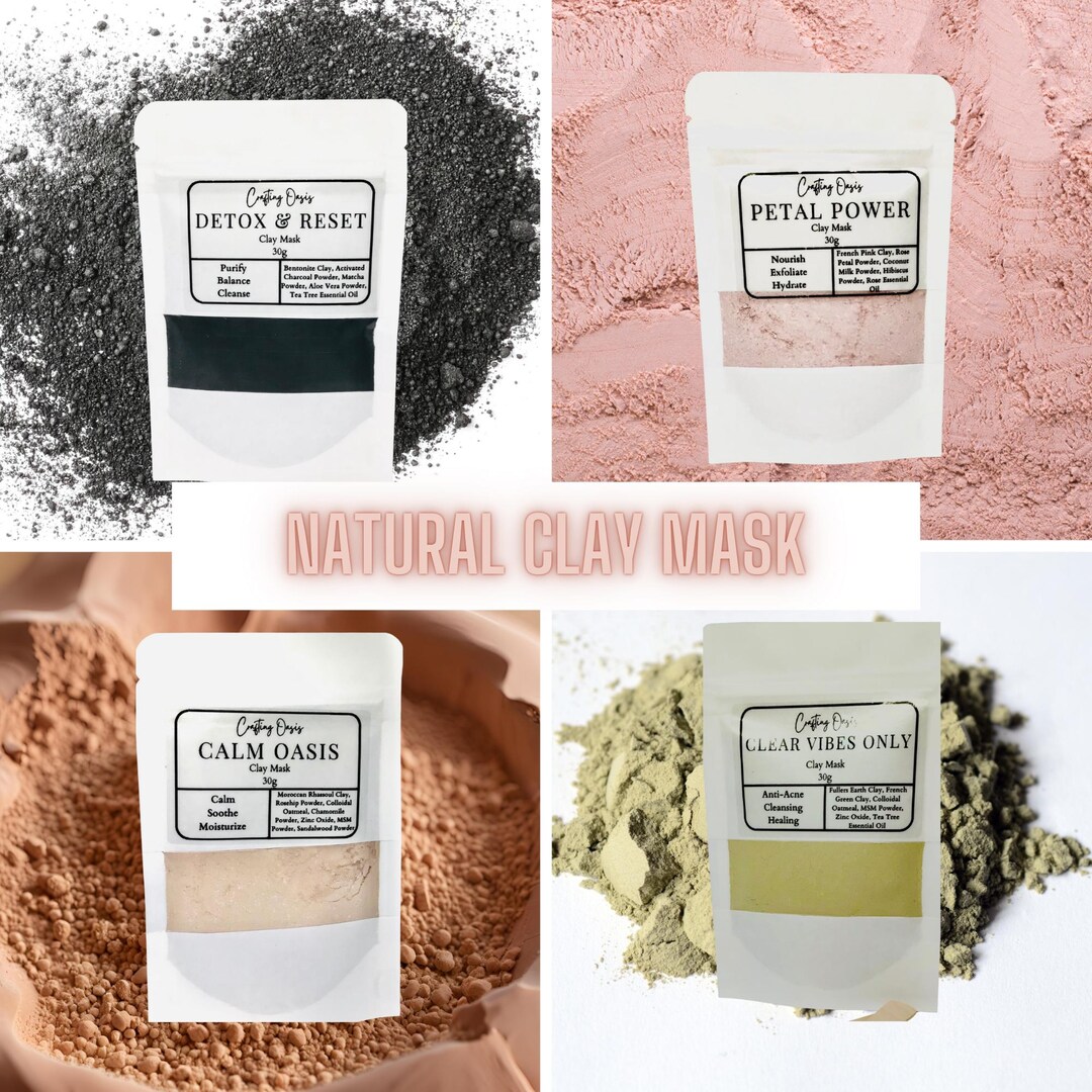 Natural Clay Masks Collection | for Glowing, Hydrated, & Clear Skin ...