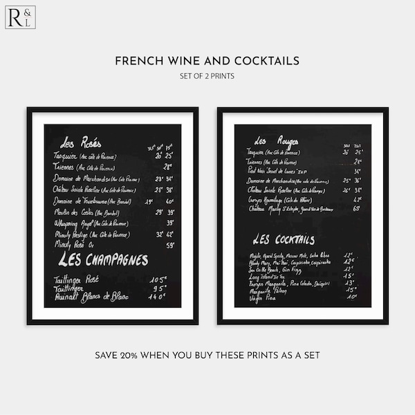 French Chalkboard - Etsy