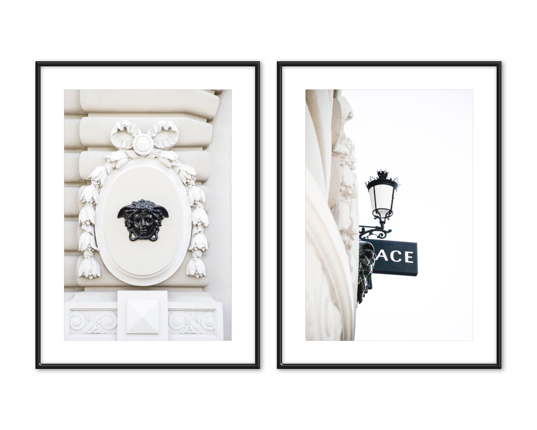 Versace Wall Art - Discounted Set of 2 Prints - Office, Dressing Room ...