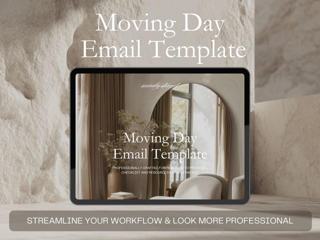 Realtor Moving Day Email Template: Google Docs Checklist (digital ...