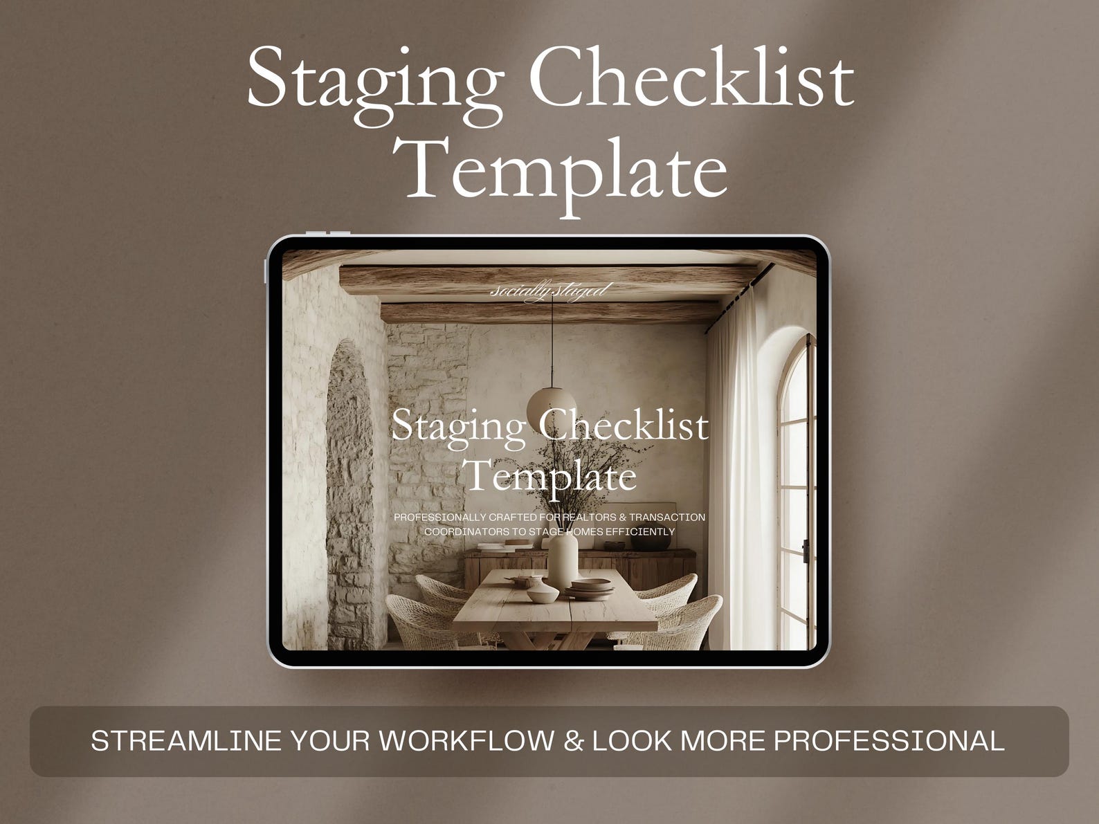 Staging Checklist Template I Home Staging Checklist I Real Estate ...