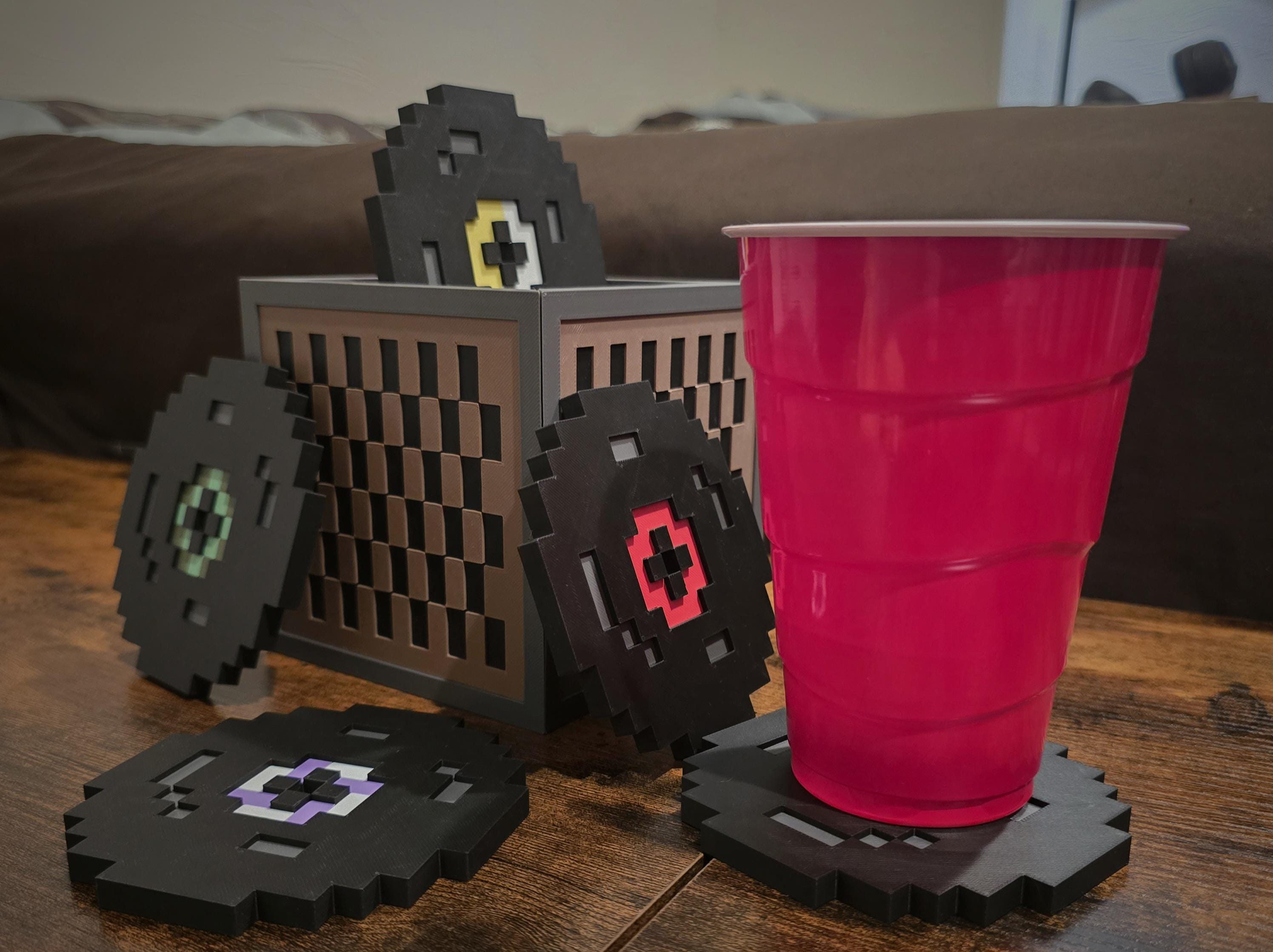 Minecraft Jukebox Disc Coasters - Etsy