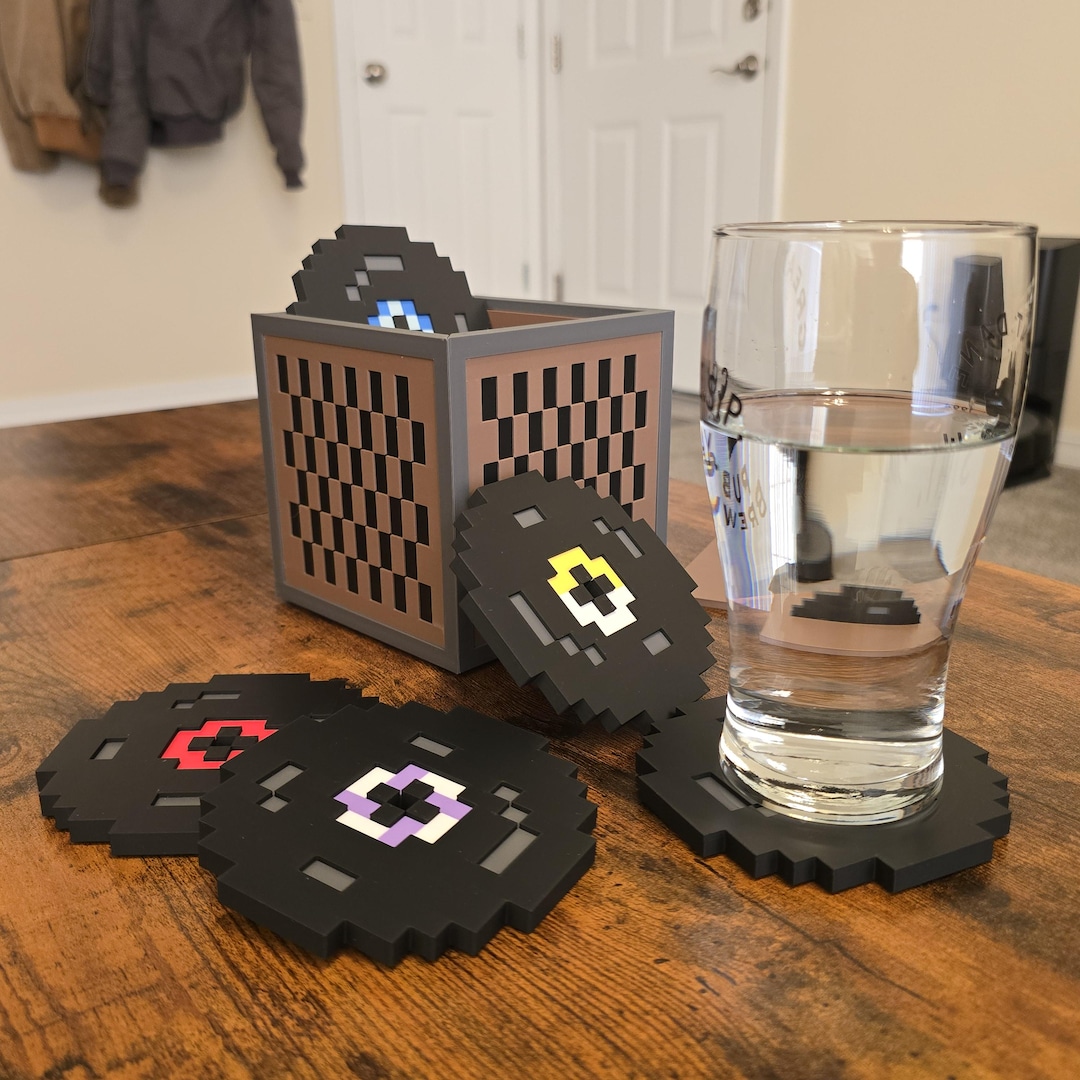 Mine Game Jukebox Music Disc Coasters - Etsy
