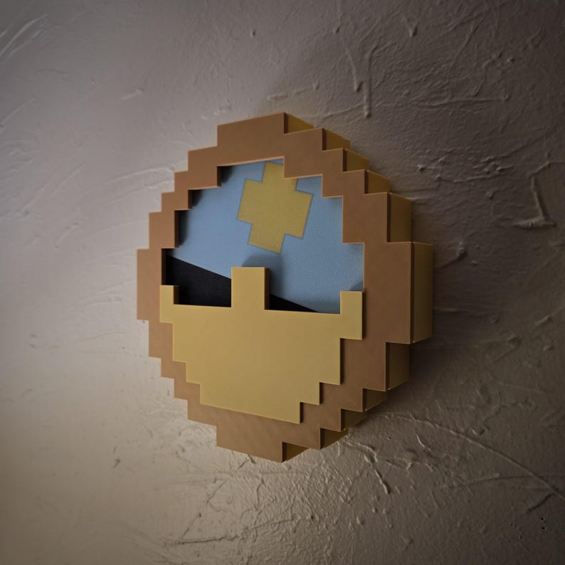 Minecraft Wall Clock 24 Hour Cycle - Etsy