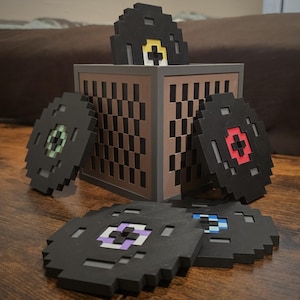 Minecraft Jukebox Disc Coasters - Etsy