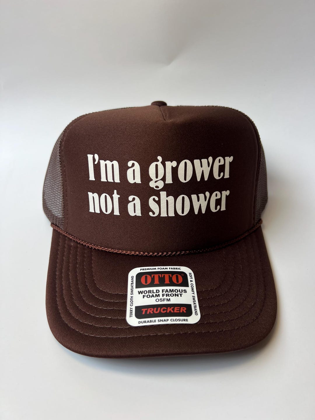 I’m A Grower Not A Shower Trucker Hat - Funny Trucker Hats - Etsy