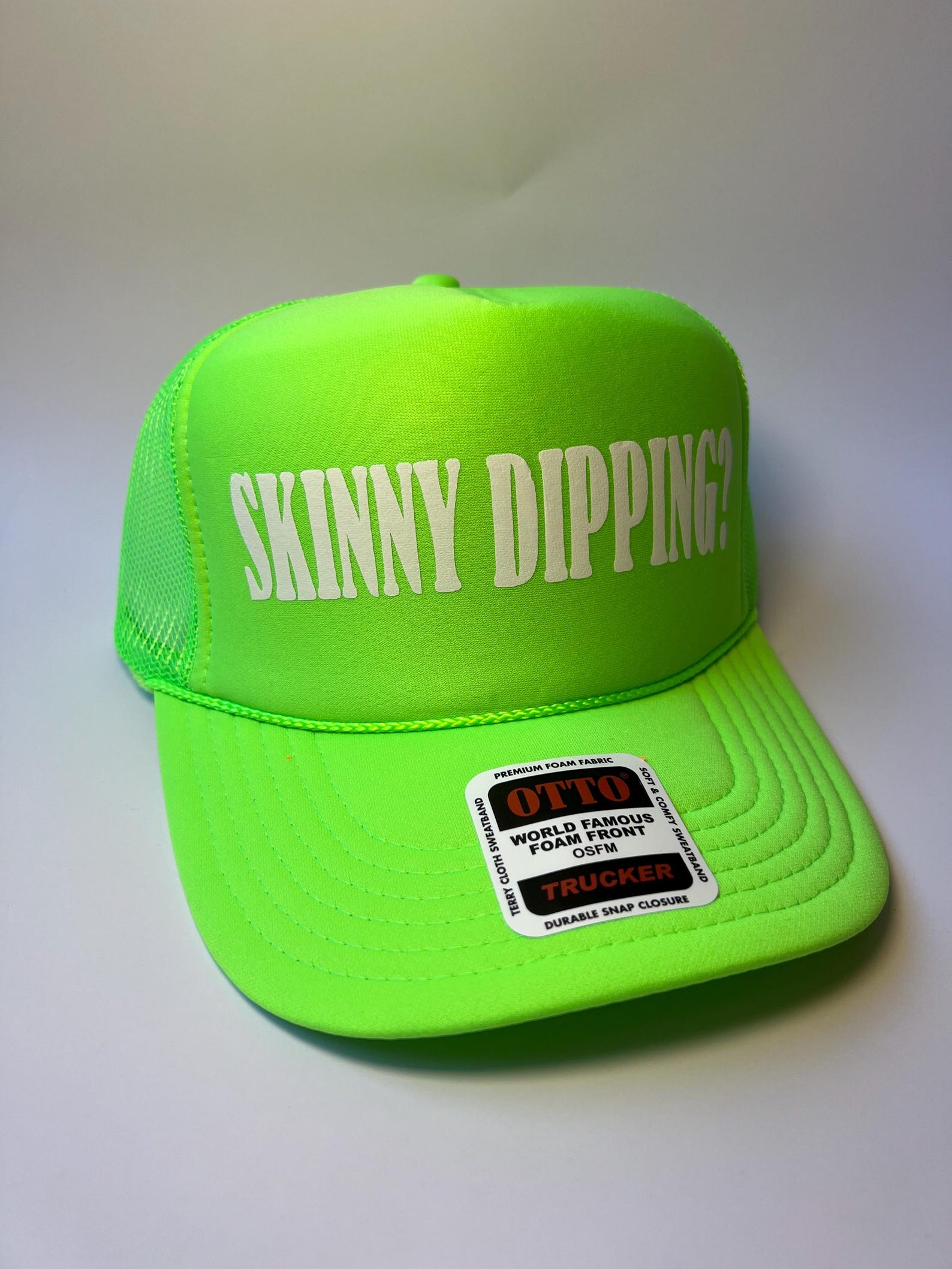 Skinny Dipping? Neon Trucker Hat - Funny Trucker Hat - Etsy
