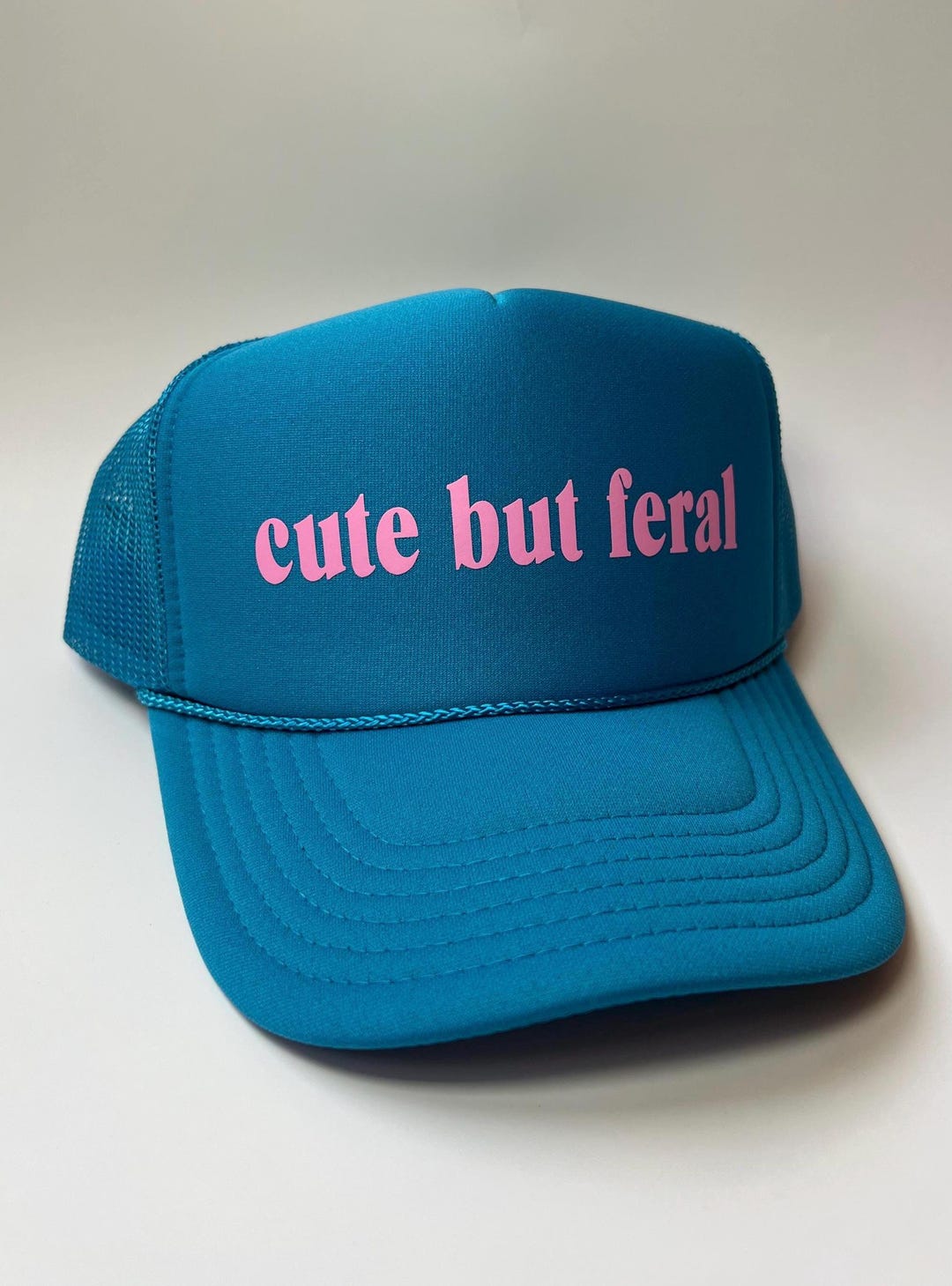 Cute but Feral Trucker Hat - Funny Trucker Hats - Etsy