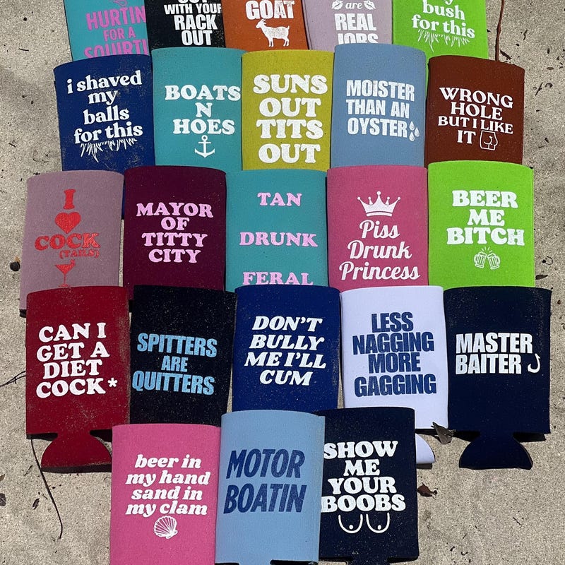 Tall Funny Can Coozie - Etsy