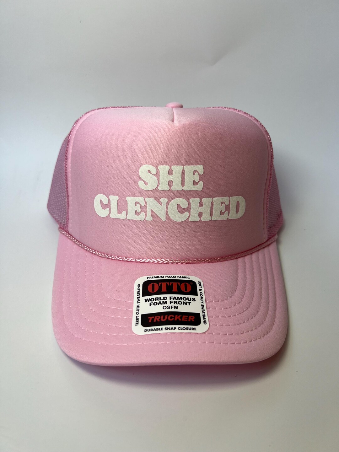She Clenched Trucker Hat - Funny Gender Reveal Trucker Hats - Etsy