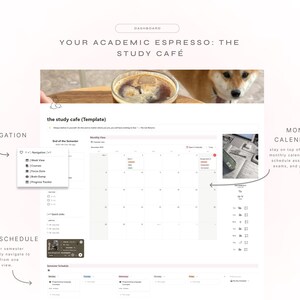 The Study Café Notion Template | Ultimate Student Planner for Courses ...