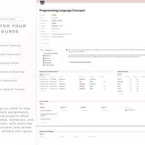 The Study Café Notion Template | Ultimate Student Planner for Courses ...