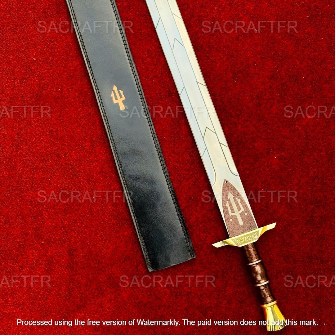 Handmade Riptide Sword of Percy Jackson-anaklusmos Sword- Percy Jackson ...
