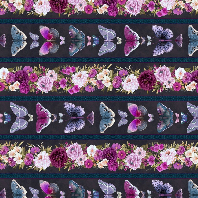 Border Print Fabric - Etsy