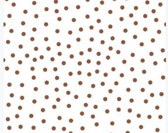 Brown dot fabric | Etsy