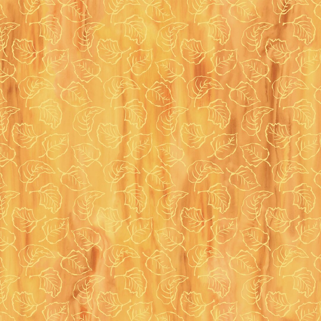 P&B Textiles~spring in the Northwoods~stained Glass Leaves~light Tan ...