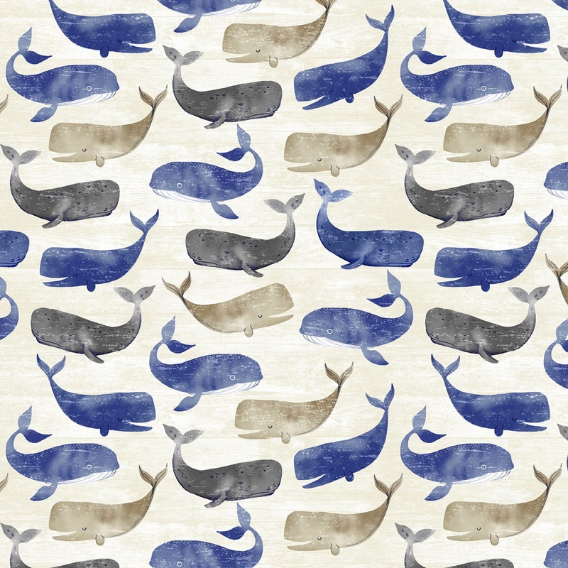 Whale Fabric - Etsy