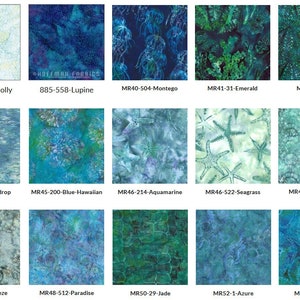 Quilt Kit2m80 X 80 Jelly Fish Batik Block Quilt includes Pattern and ...