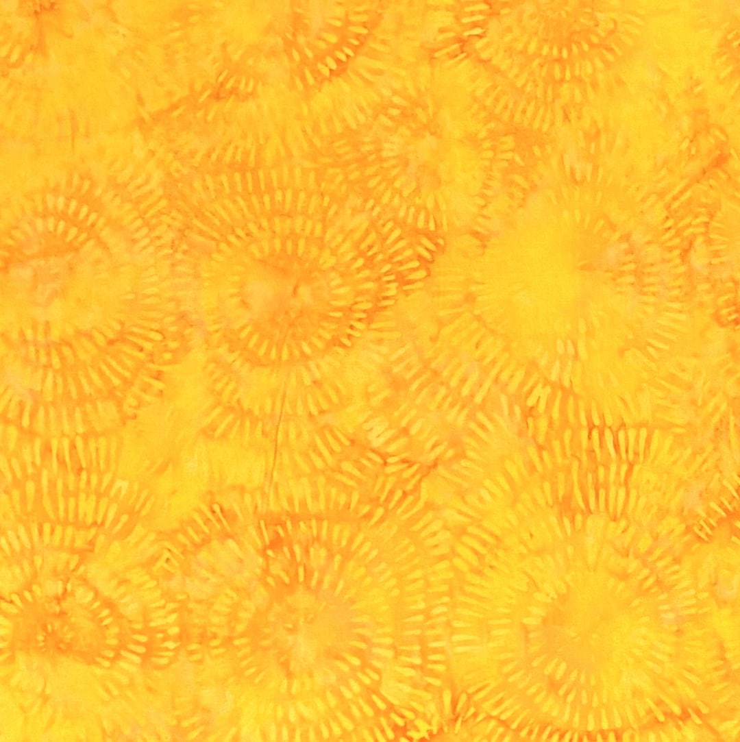 Eob~island Batik Batik Foundations Dandelion Daffodil Cotton Batik ...