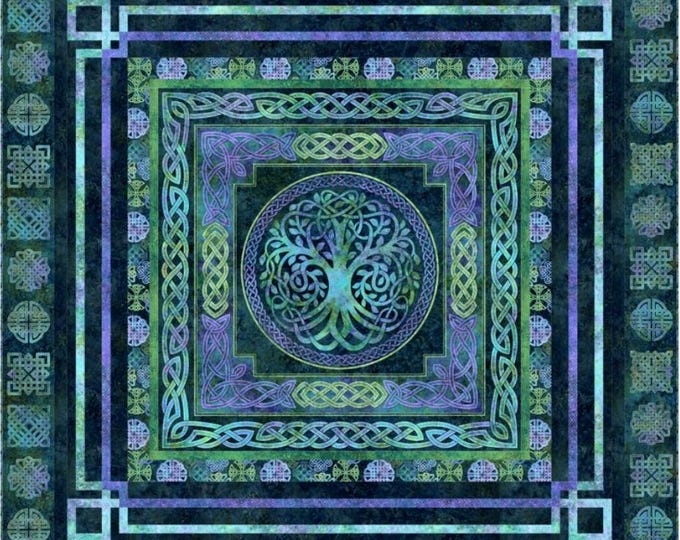 Quilt Kit~rhiannon~78" X 78" Stonehenge Celtic Roots Panel Quilt~dark ...