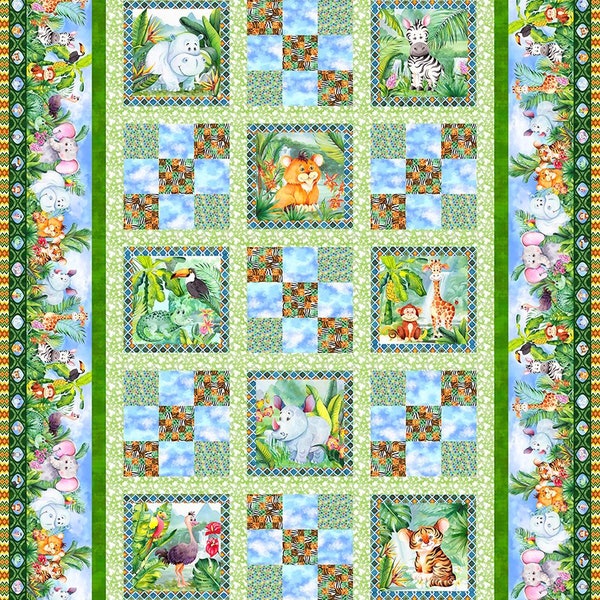 Jungle Quilt - Etsy