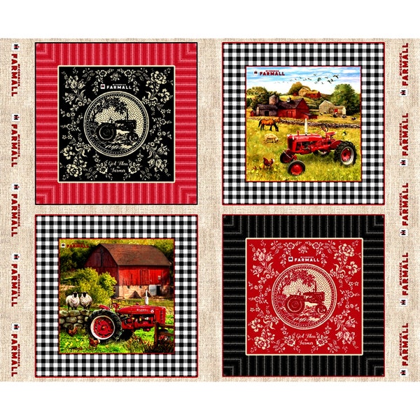 Farmall Quilt Panel - Etsy