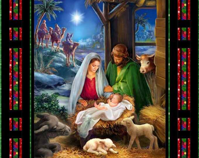 Quilt Kit~simply Framed Nativity~48" X 57" Nativity Panel Wall Quilt ...
