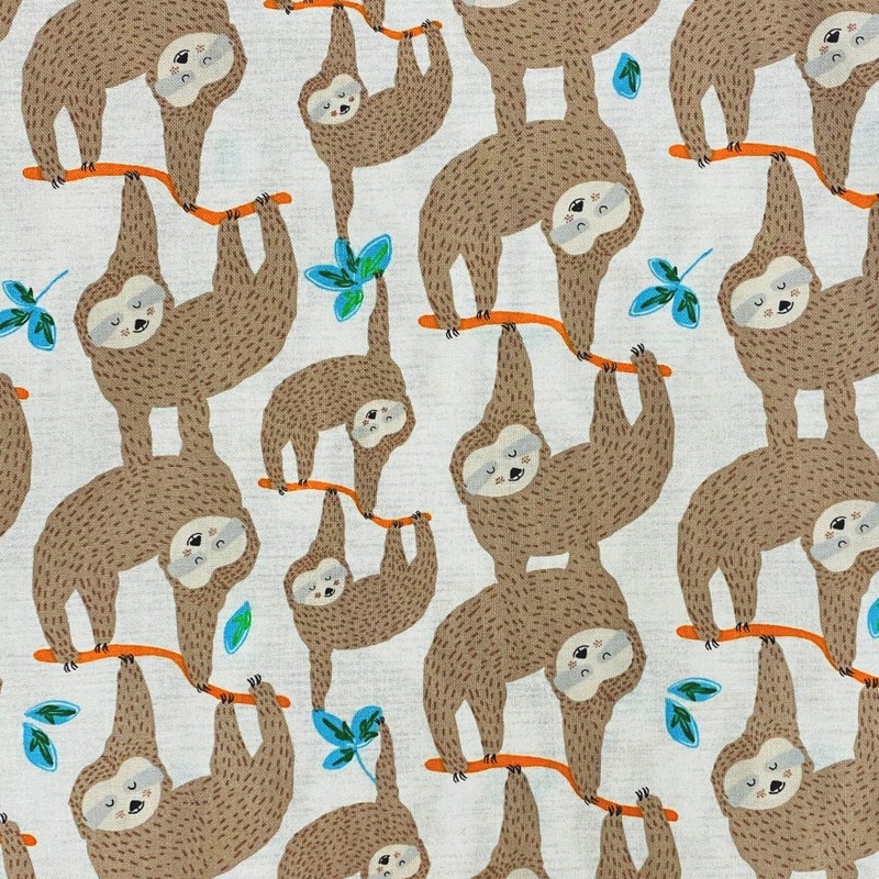 Sloth Fabric - Etsy