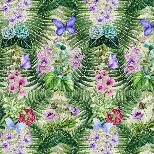 Botanical Fabric - Etsy