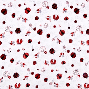 Shannon Cloud Cuddle 58/60" Lucky Ladybug Digital Cuddle DOUBLE SIDED ...