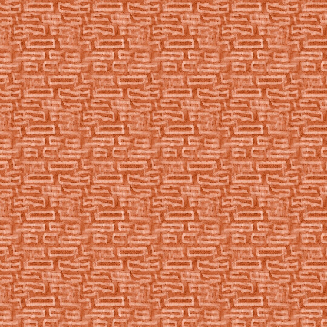 P&B Textiles Still Life Geo Rectangles Orange Cotton Fabric by the Yard ...