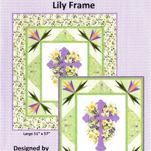 Quilt Kit~lily Frame~51" X 57" Spring Awakening Panel Throw Quilt ...