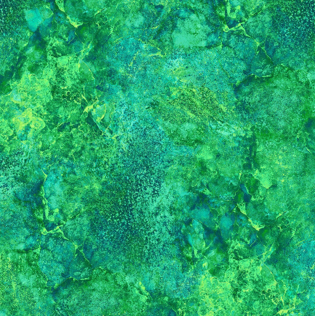 Northcott Stonehenge Basics Stone Texture Peacock Cotton Fabric by the ...