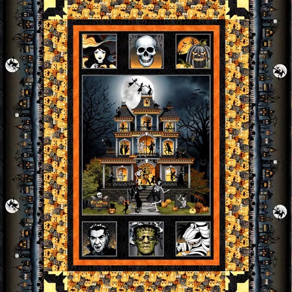 Halloween Quilt Panels - Etsy
