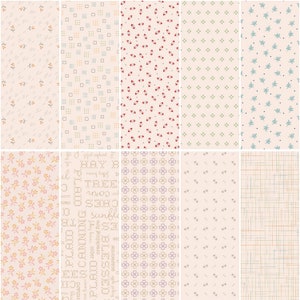 Riley Blake~autumn by Lori Holt~kerchief~raisin~cotton Fabric by the Yard or Select Length ...