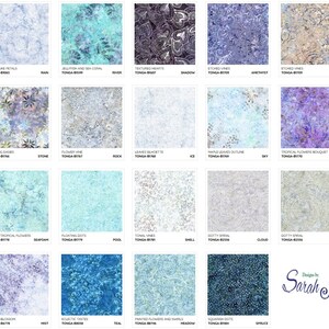 Quilt Kit~mountain Meadow~78" X 85" Tonga Blue Gray Lavender Batik ...