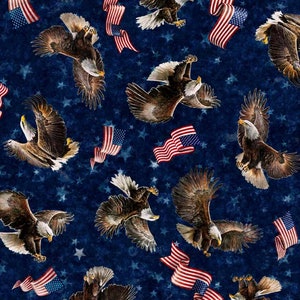 Quilt Kit~american Spirit~59" X 71" American Eagle Block Throw Quilt ...
