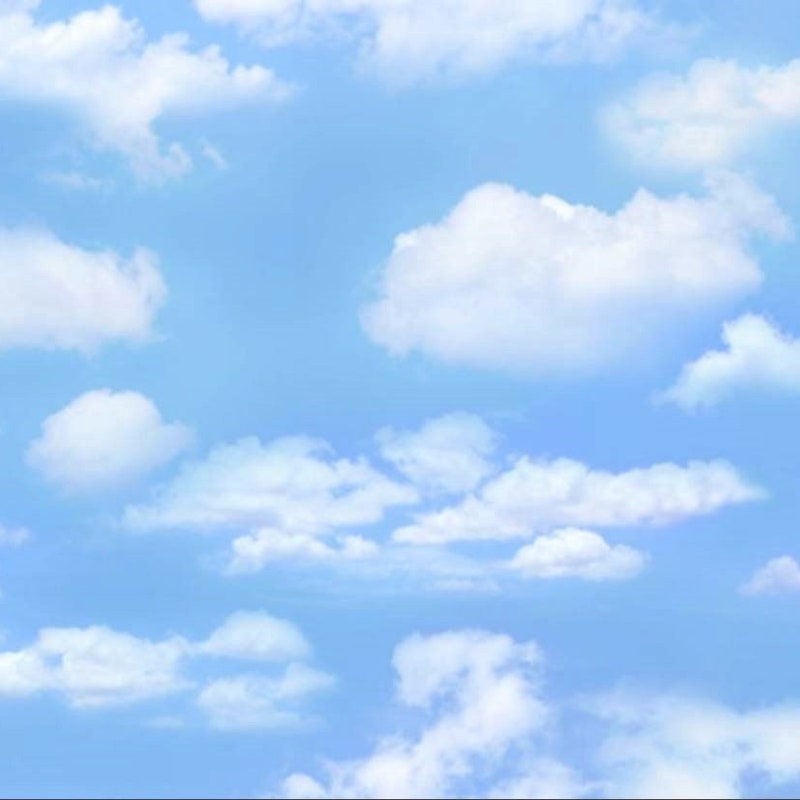 Cloud Print Fabric - Etsy