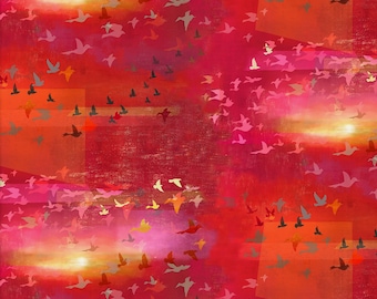 3 Wishes Fabric~through the Forest Light~hanging Out~digital~multi ...