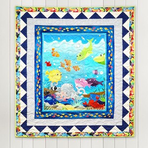 Susybee~under the Sea~37" Sea Creature Panel~multi~cotton Fabric by the ...