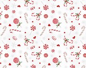 Wilmington Prints Frosty Merry Mints Sweets Toss White - Etsy