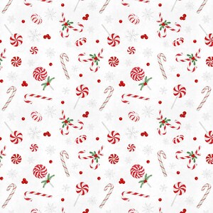 Wilmington Prints Frosty Merry Mints Sweets Toss White - Etsy