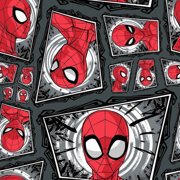 Spiderman Fabric - Etsy