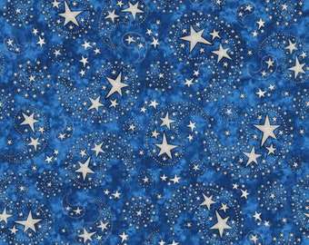 Blue Star Fabric - Etsy