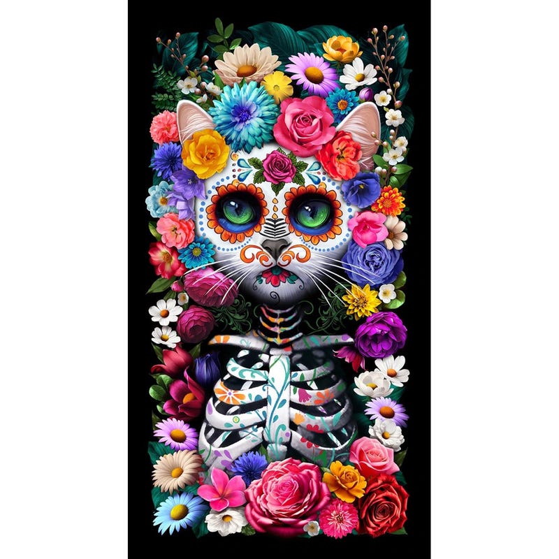 Day of the Dead Cat - Etsy