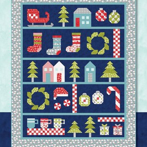Benartex~nordic Cabin~nordic Snowflakes W/ Pearlescent Metallic~navy ...