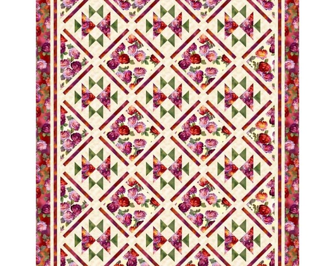 Quilt Kit~viewpoint~72.5" X 88.5" Cedarcrest Falls Panel Twin Quilt ...