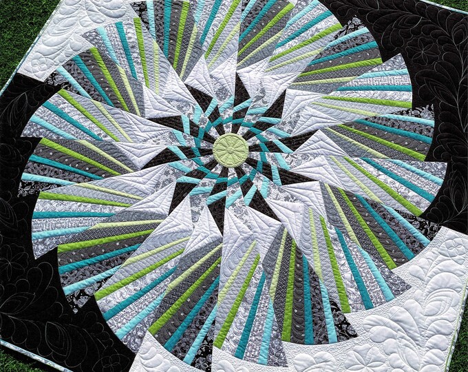 Quilt Kit~twirl~70.5" X 70.5" Botanica by Amanda Murphy Lrg Throw Quilt ...